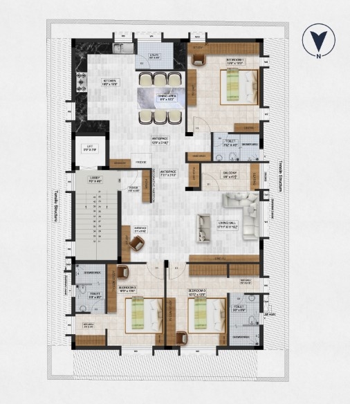 Matheen Upper Crest Thiruvanmiyur, Chennai: Price, Floor Plans, Review
